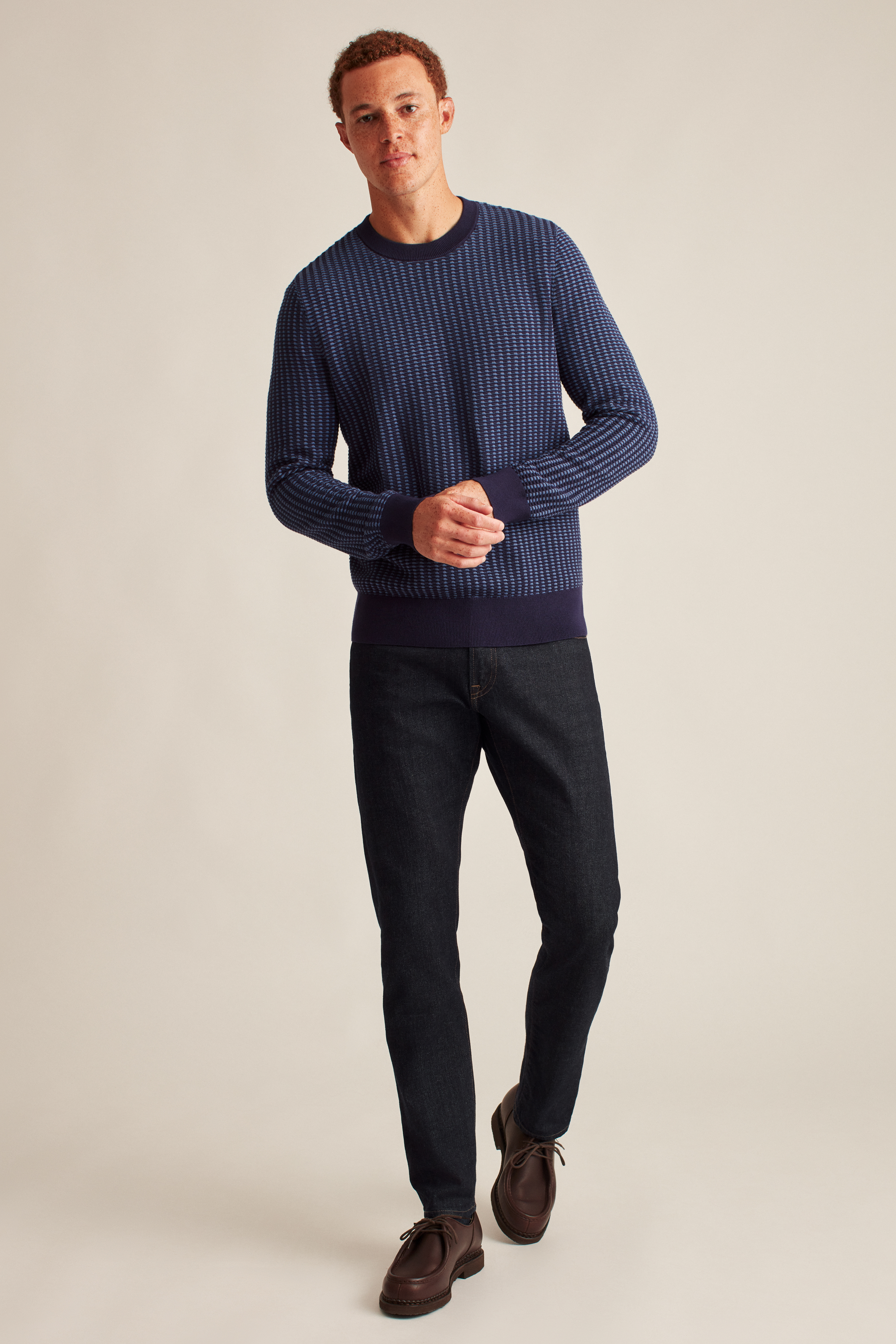 Textured Stripe Cotton Sweater | Bonobos | Bonobos