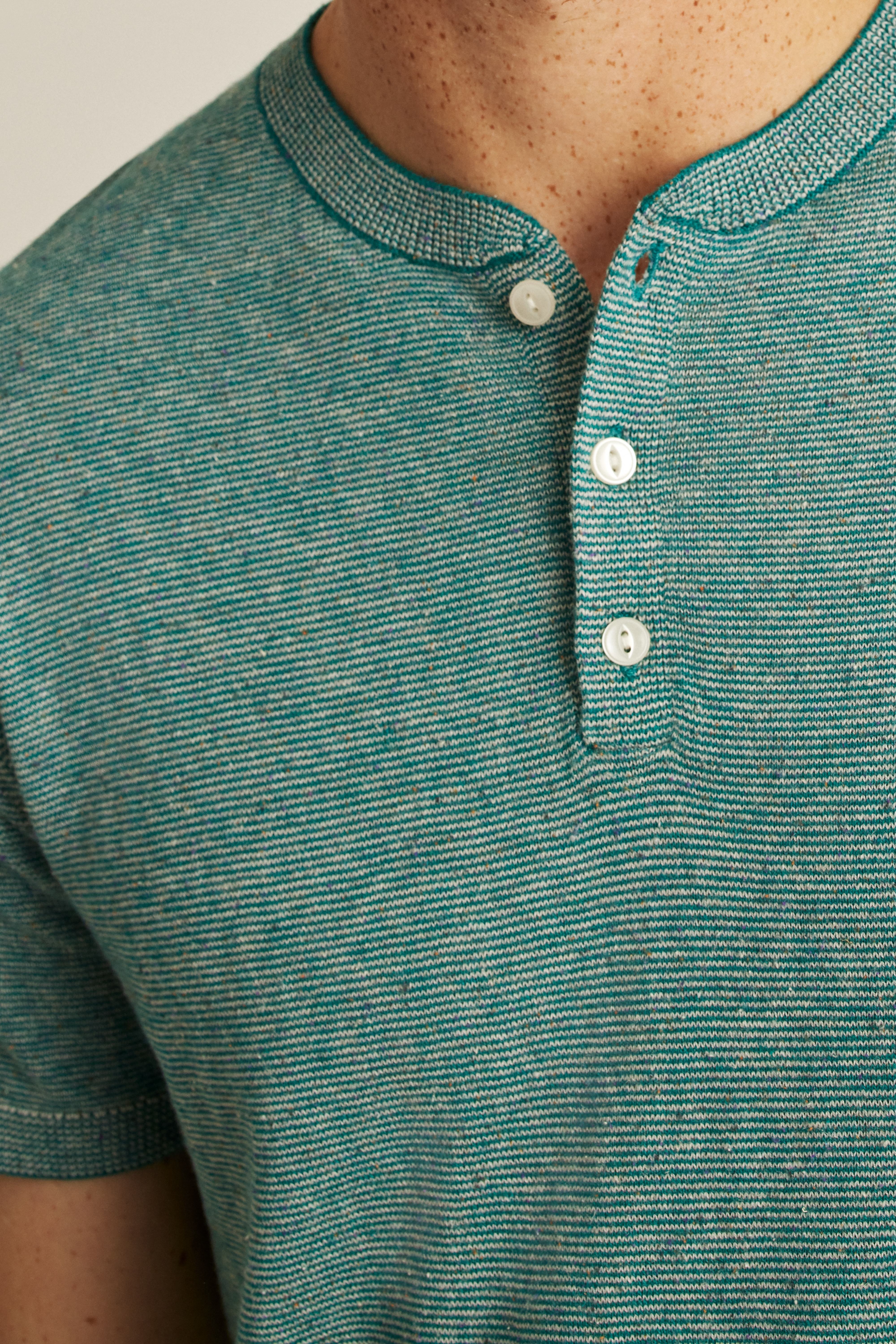 Cotton Hemp Henley Three Button Short Sleeve Shirt | Bonobos | Bonobos