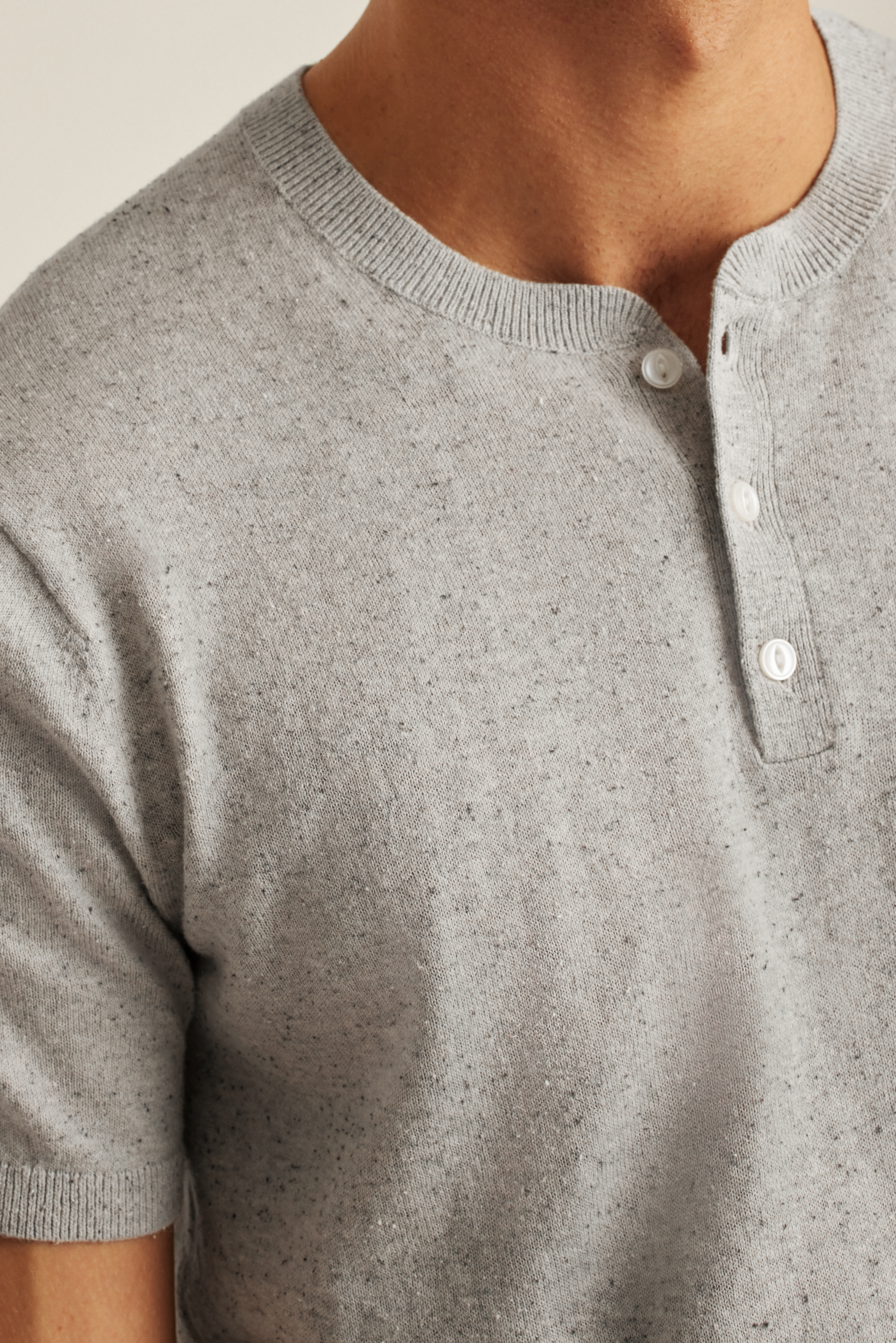 Cotton Hemp Henley Three Button Short Sleeve Shirt | Bonobos | Bonobos
