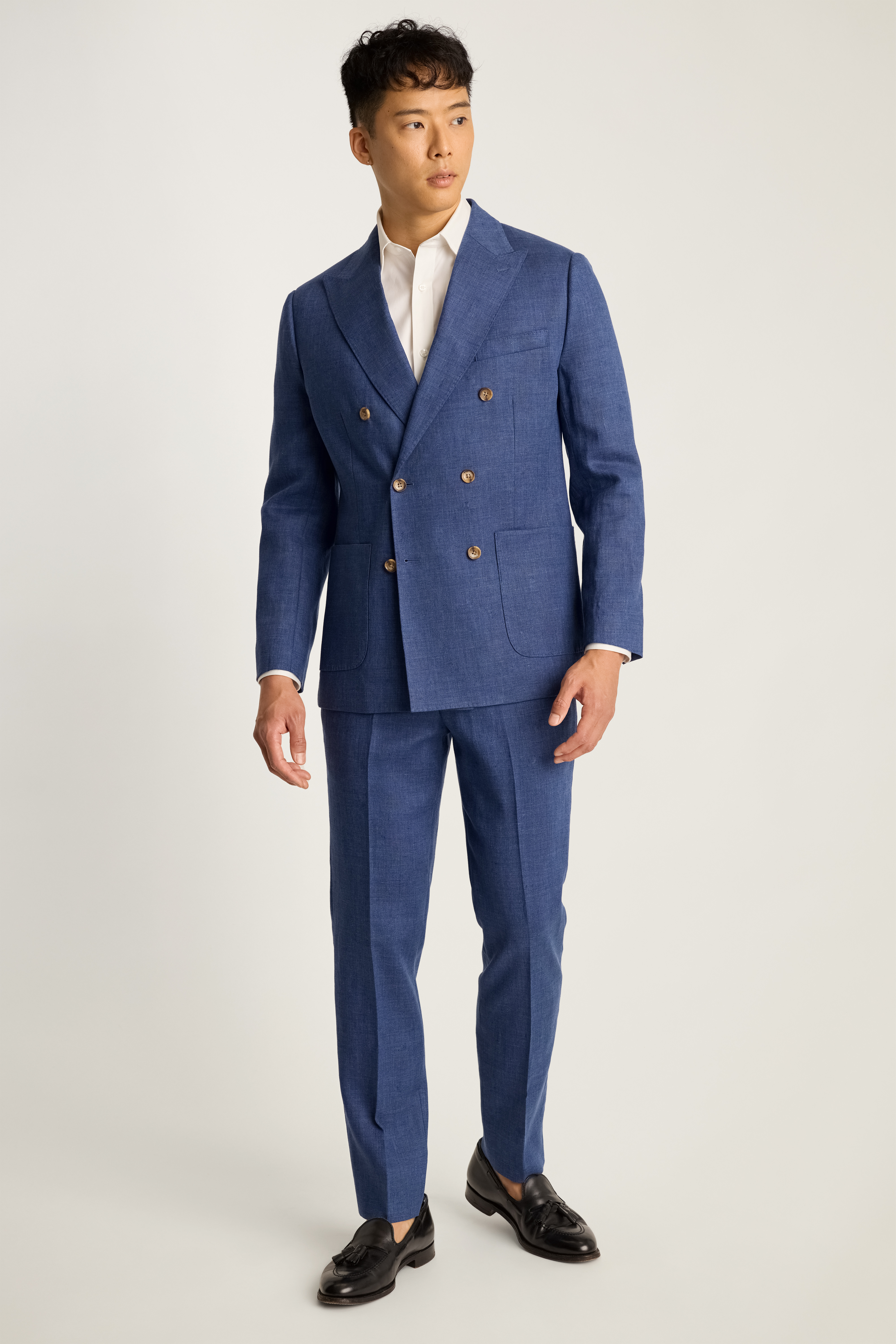 Jetsetter Italian Linen Double Breasted Suit | Bonobos