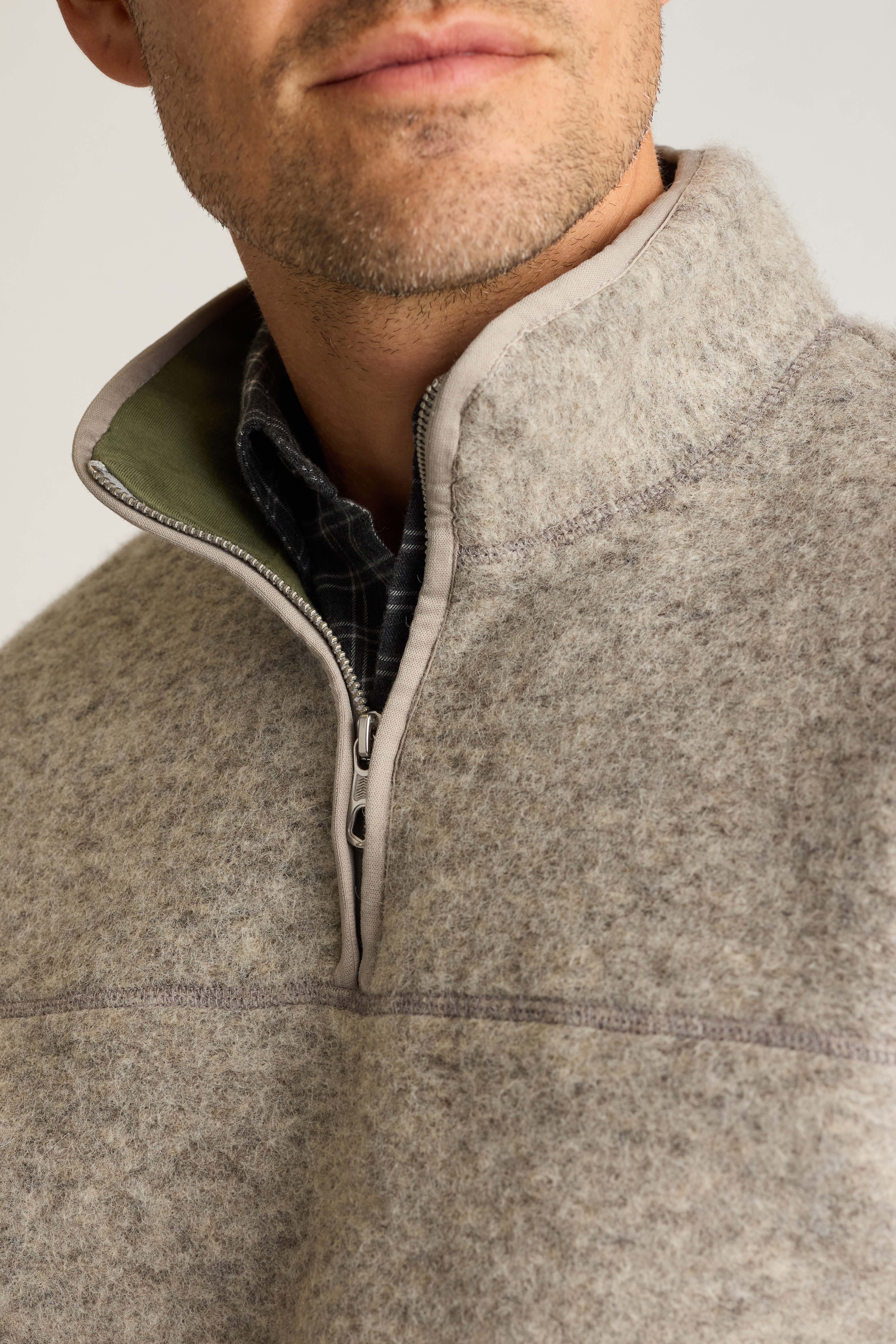 Italian Wool Fleece Quarter Zip | Bonobos