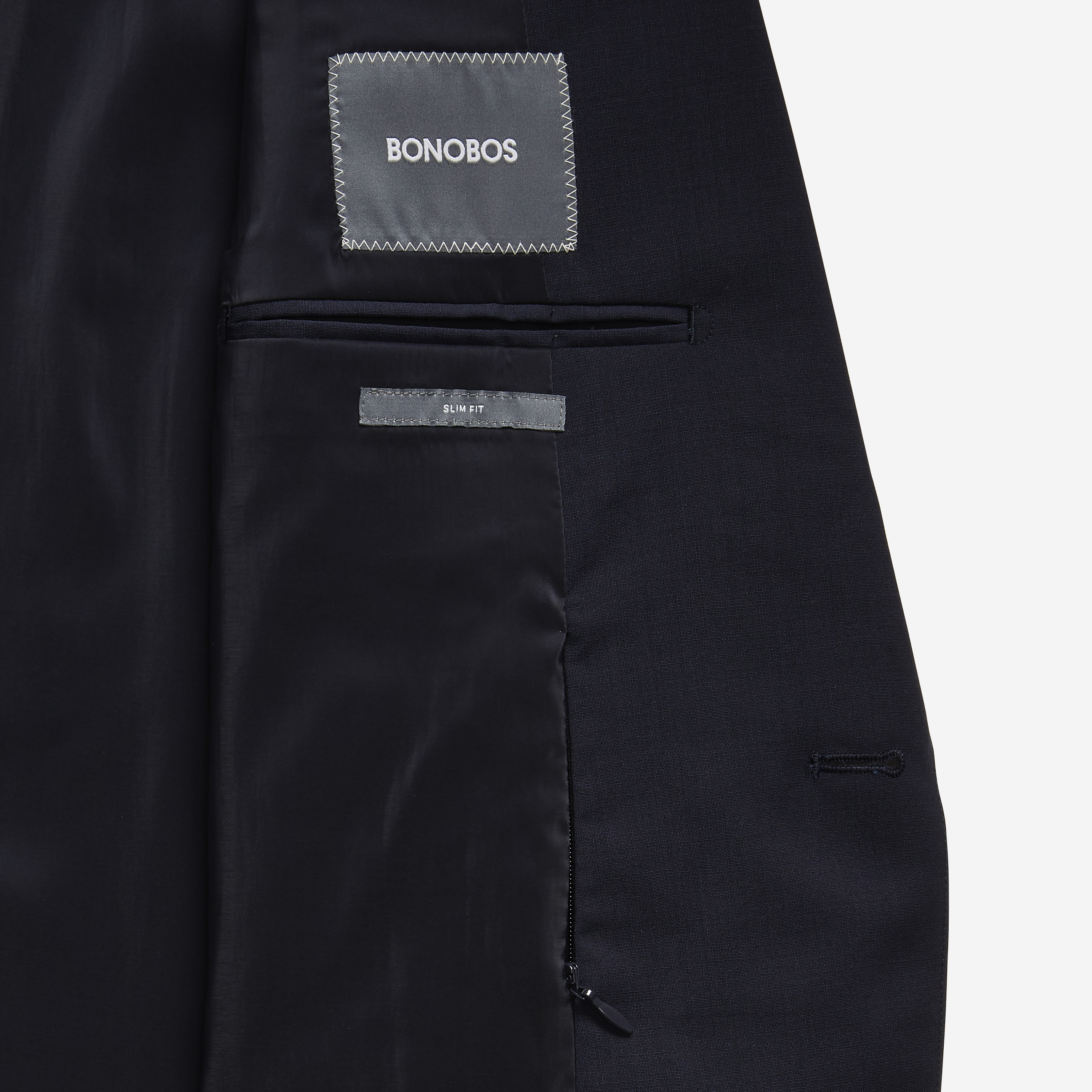Italian Performance Suit Jacket | Mason Solid Navy | Bonobos